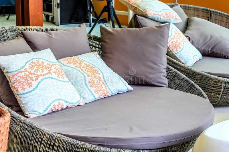 Circle Couch Chairs/round Chairs and Pillows for Relaxing Vacation ...