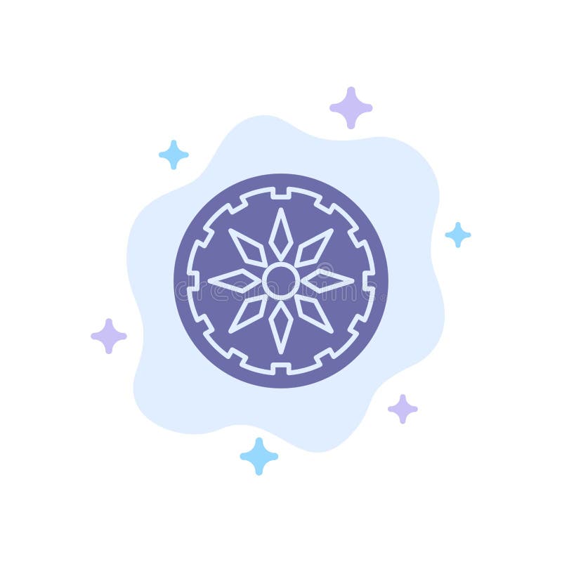 Circle, Country, India Blue Icon on Abstract Cloud Background Stock ...