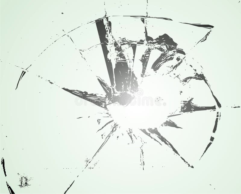 Circle crack stock vector. Illustration of monochrome - 6121942