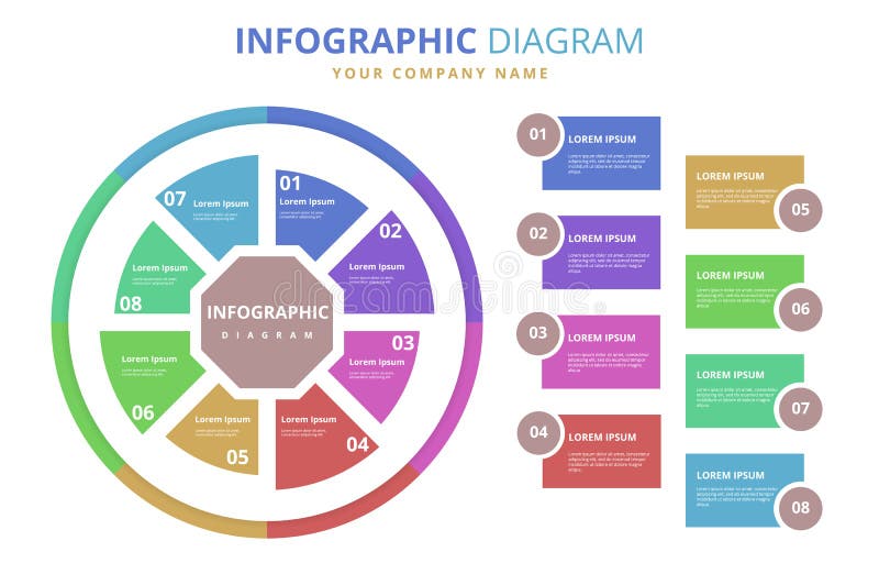 Circle Creative Diagram Business Plan Concept Infographic Element ...