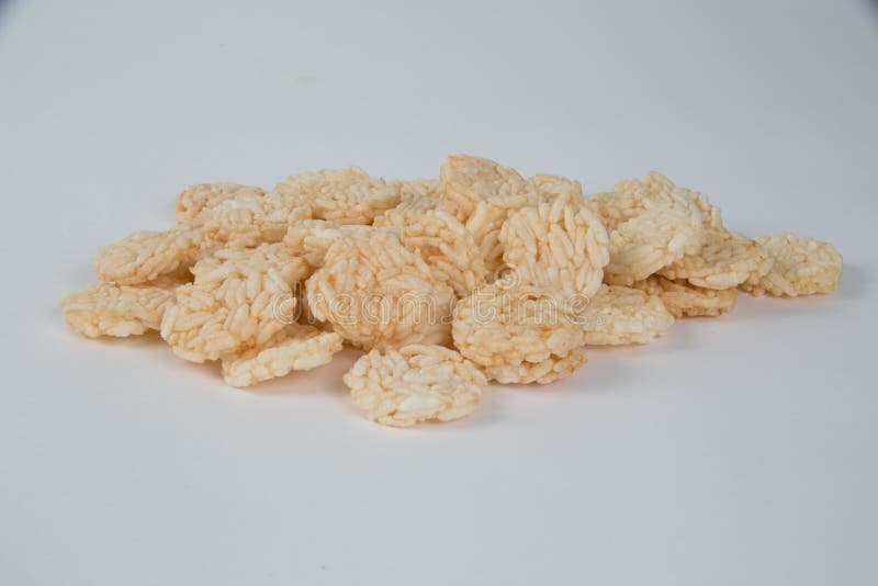 It is Circle Crispy Rice on White Stock Photo - Image of healthy, cake ...