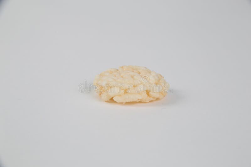 It is Circle Crispy Rice Isolated on White Stock Photo - Image of dried ...