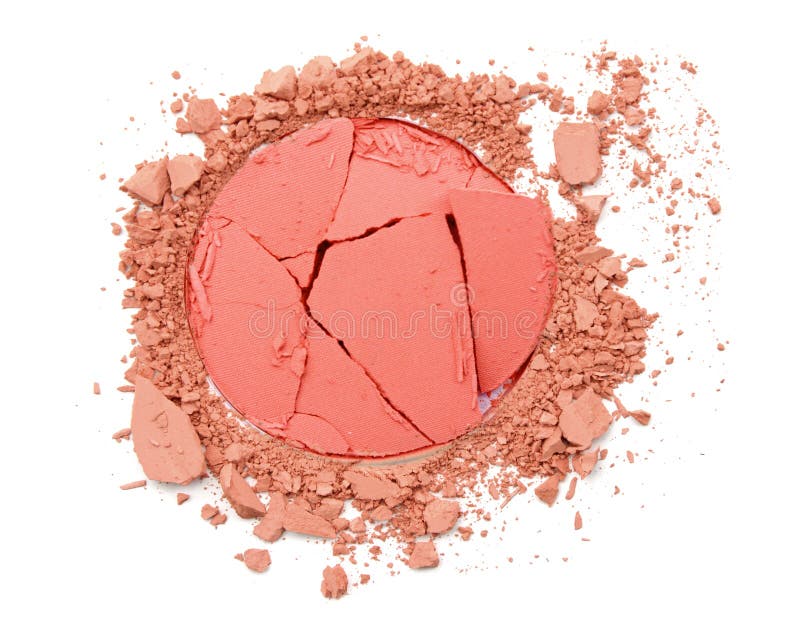 Circle of Pink Paint with Free Space for Text, Isolated on White ...