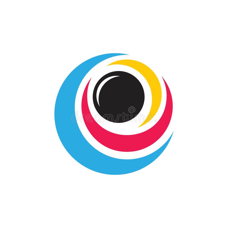 Circle Curves Colorful Decoration Vector Stock Vector - Illustration of ...