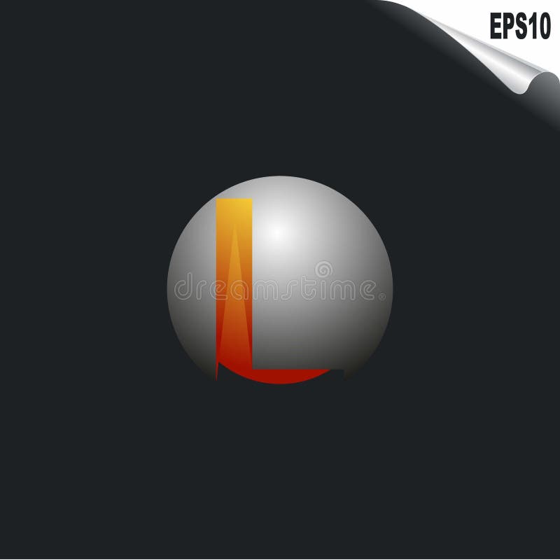 Circle 3D L Initial Logo Letter. Stylish Monogram Logo, Modern Elegant ...