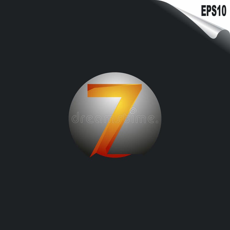 Circle 3D Z Initial Logo Letter. Stylish Monogram Logo, Modern Elegant ...