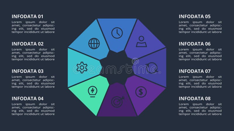 8 Elements Infographic Circle Stock Illustrations – 914 8 Elements ...