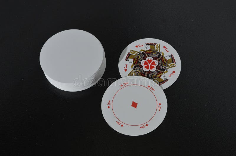 Circle Deck of Playing Cards Stock Photo - Image of concepts, blue ...