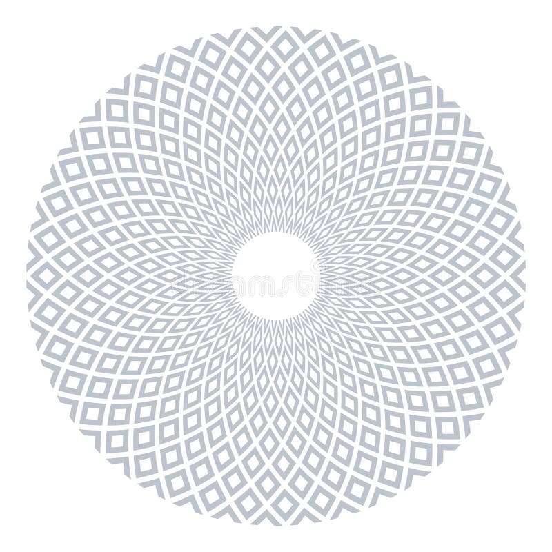 Circle Design Element. Abstract Geometric Rotation Pattern. Stock ...