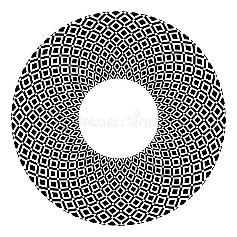 Circle Design Element. Abstract Geometric Rotation Pattern Stock Vector ...