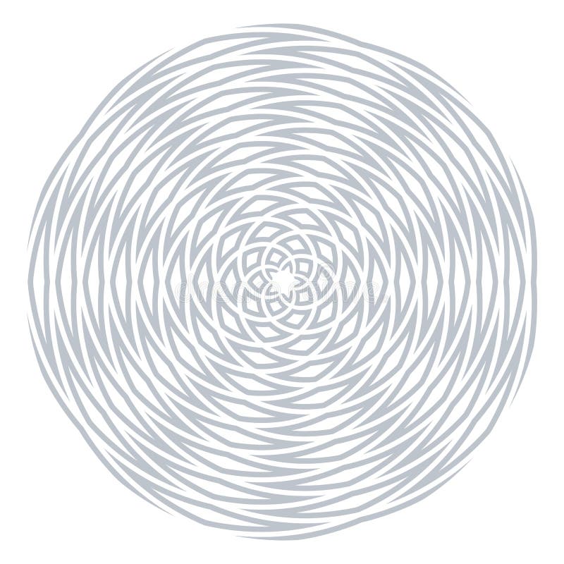 Circle Design Element. Abstract Geometric Rotation Pattern Stock Vector ...