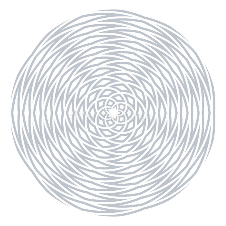 Circle Design Element. Abstract Geometric Rotation Pattern Stock Vector ...