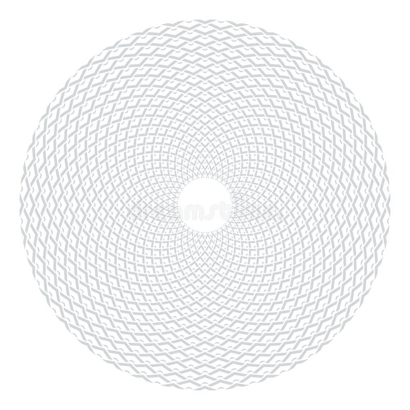 Circle Design Element. Abstract Geometric Rotation Pattern Stock Vector ...