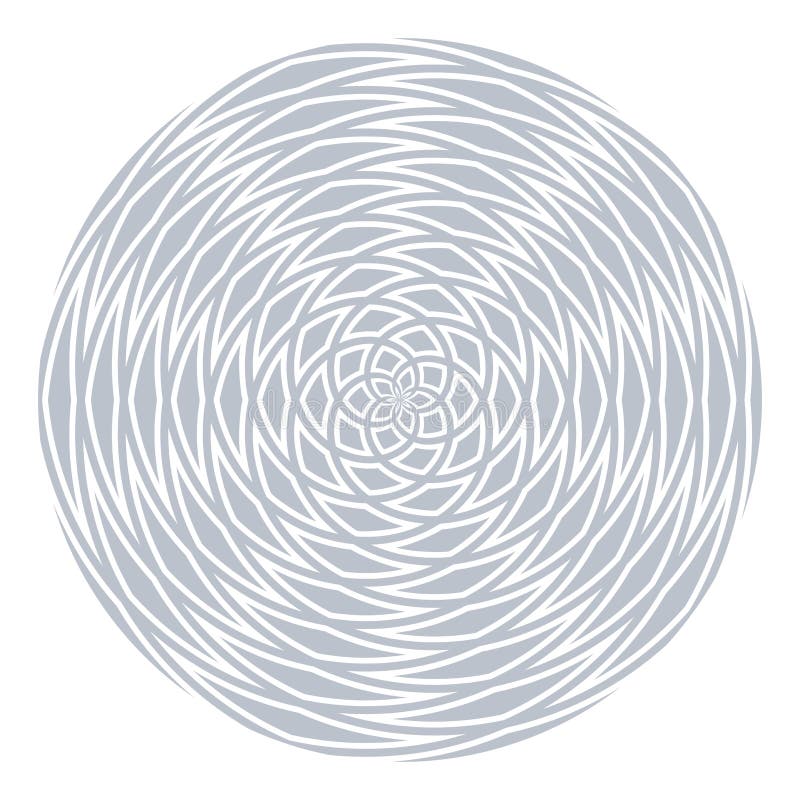 Circle Design Element. Abstract Geometric Rotation Pattern Stock Vector ...