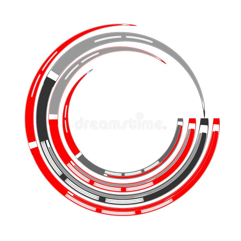 Circle Design Element. Abstract Geometric Shape Stock Vector ...