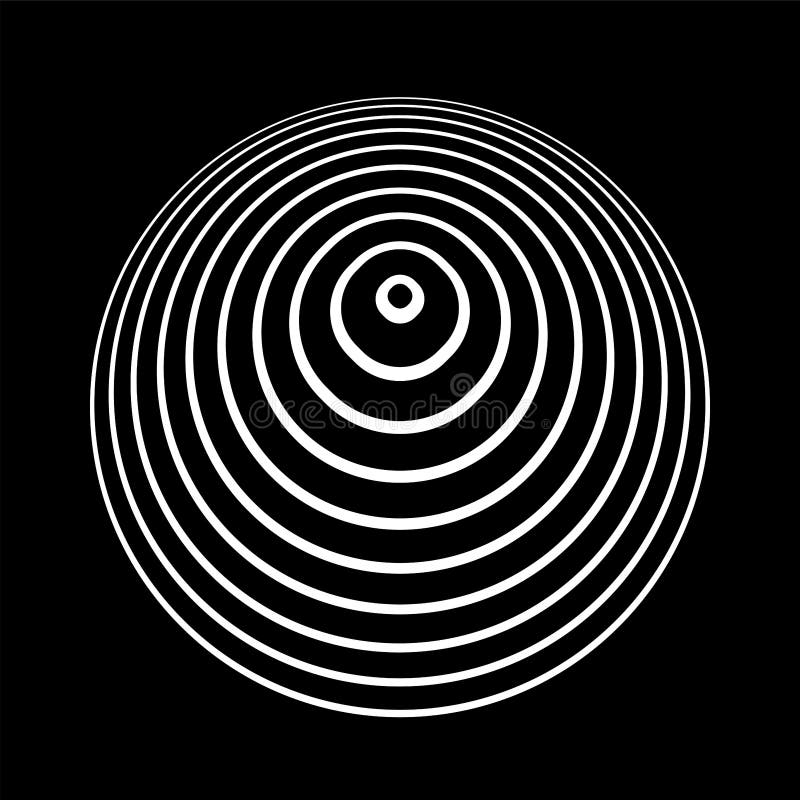 Circle Design Element. Abstract Geometric Rotation Pattern Stock Vector ...