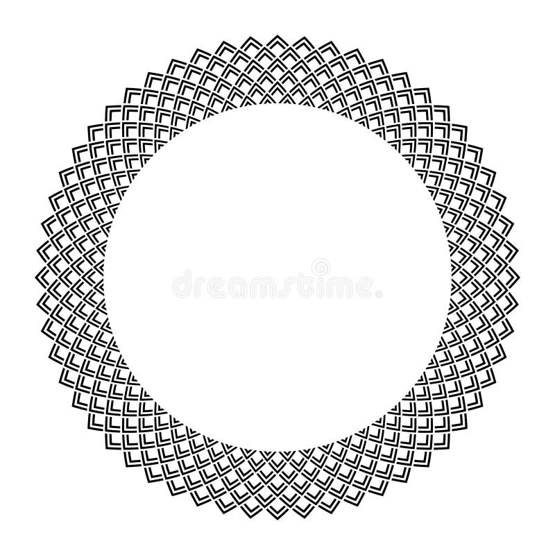 Circle Design Element. Abstract Geometric Rotation Pattern. Stock ...