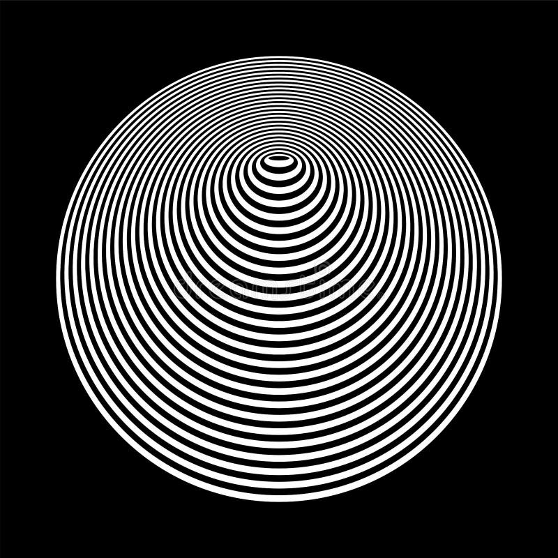 Circle Design Element. Lines Texture Stock Vector - Illustration of ...