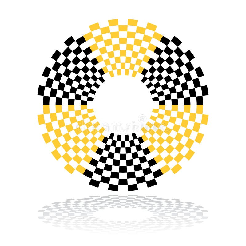 Circle Design Element. Abstract Geometric Rotation Pattern Stock Vector ...