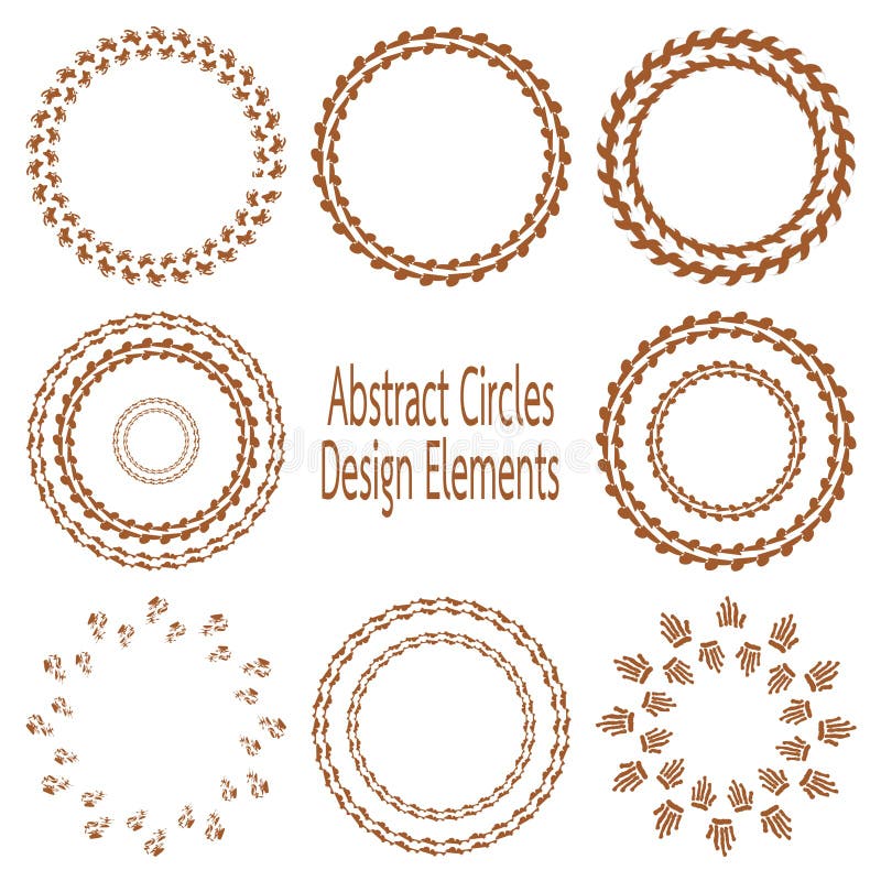 Circle design element stock vector. Illustration of flower - 46037422
