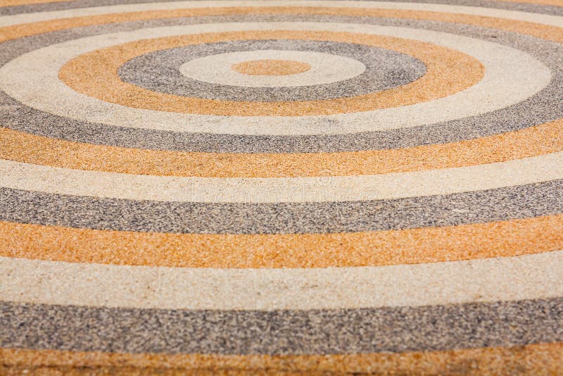 Circle Design Stone Floor Tiles Stock Image - Image of material, ground ...