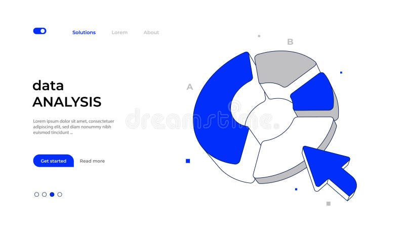 Circle Diagram. Financial Report Chart Stock Vector - Illustration of ...