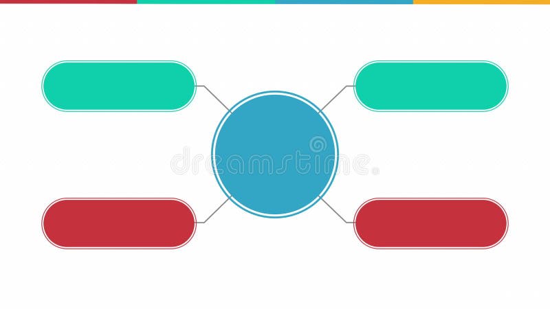 Circle Diagram Flow Chart, Five Circle. Stock Footage - Video of design ...