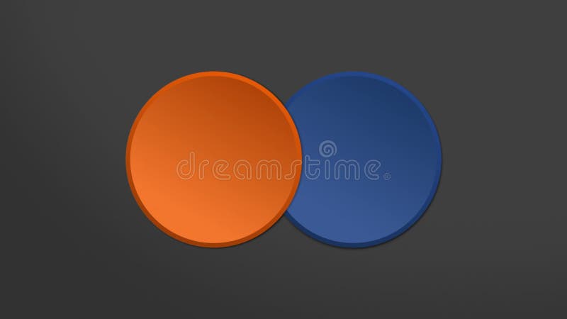 Circle Diagram Flow Chart, Two Result Circle, Presentation Templete ...