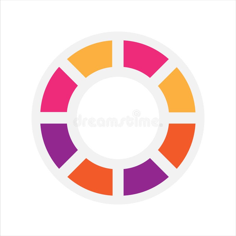 Infographic Circle Chart stock vector. Illustration of orange - 273061234