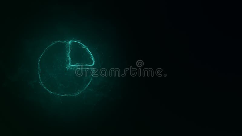 Circle Diagram Icon with Plexus Effect. Connected Lines with Dots ...