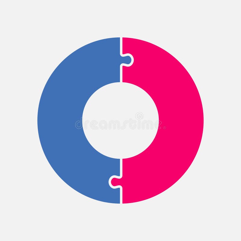 Infographic Circle Template 2 Options Options Stock Illustrations ...