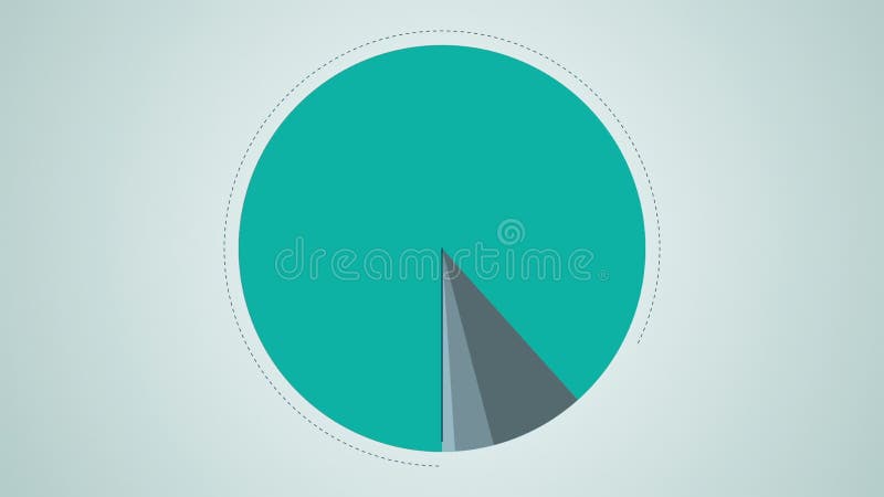 Circle Diagram Infographic Spinning Around Animation. Rotation of Cycle ...