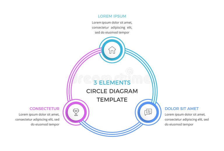 Three Elements Chart Scheme Diagram Stock Illustrations – 609 Three ...