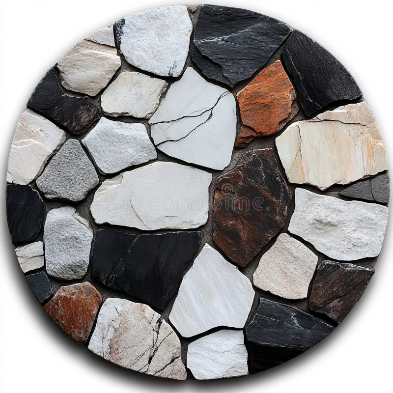 Circle Different Colored Rocks White Background Stock Photos - Free ...