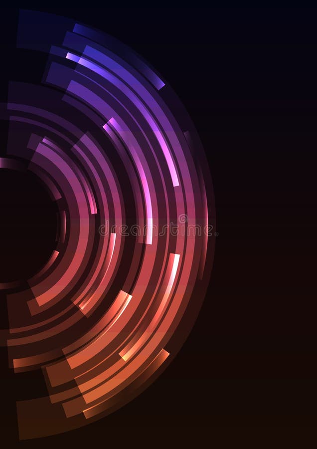 Circle Digital Abstract Layer Background Stock Vector - Illustration of ...