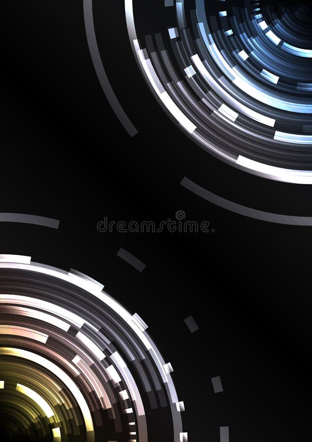 Circle Digital Pixel Abstract Background Stock Vector - Illustration of ...