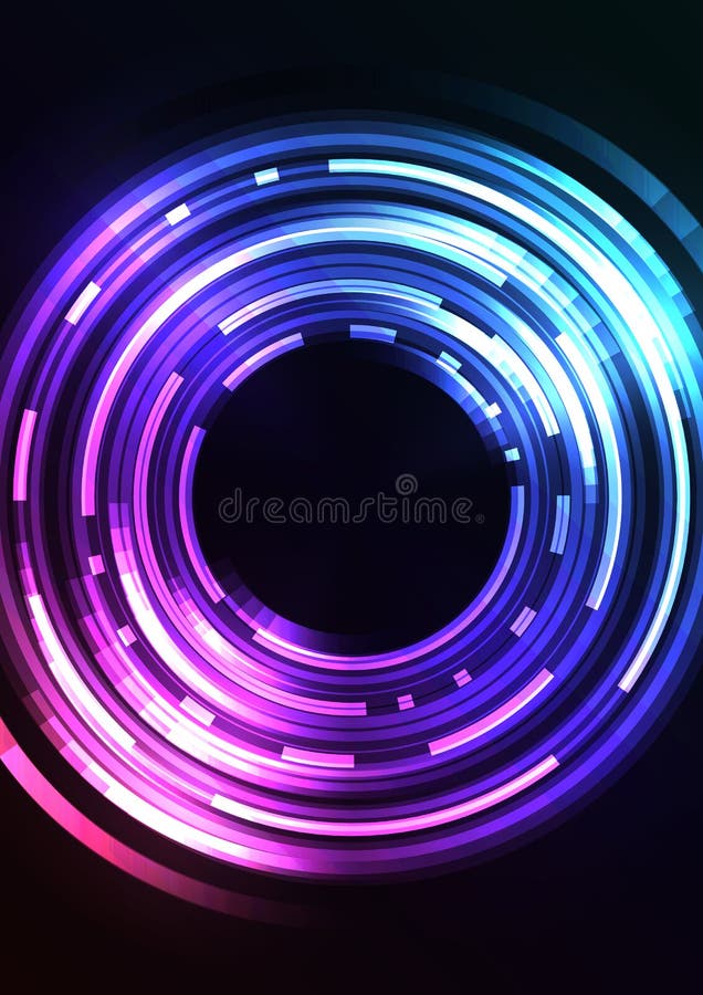 Circle Digital Abstract Layer Background Stock Vector - Illustration of ...