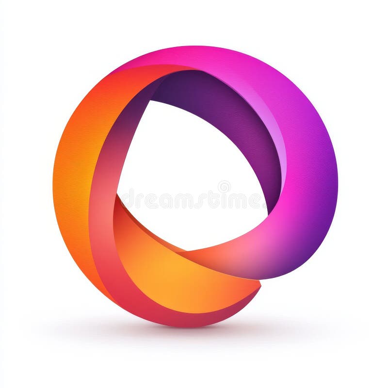 A Circle Displaying a Gradient that Transitions between Warm and Cool ...