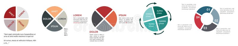 Circle Divided in 8 Segments. Pie or Pizza Round Shape Cut in Eight ...
