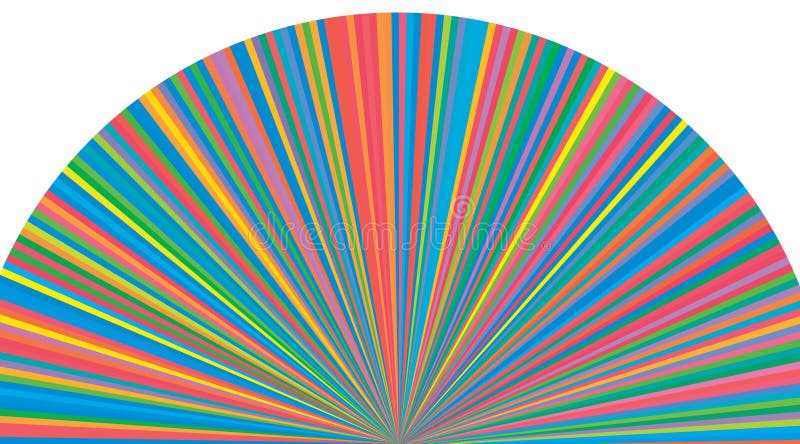 Circle Divided into Many Segments or Slices of Different Colors on ...