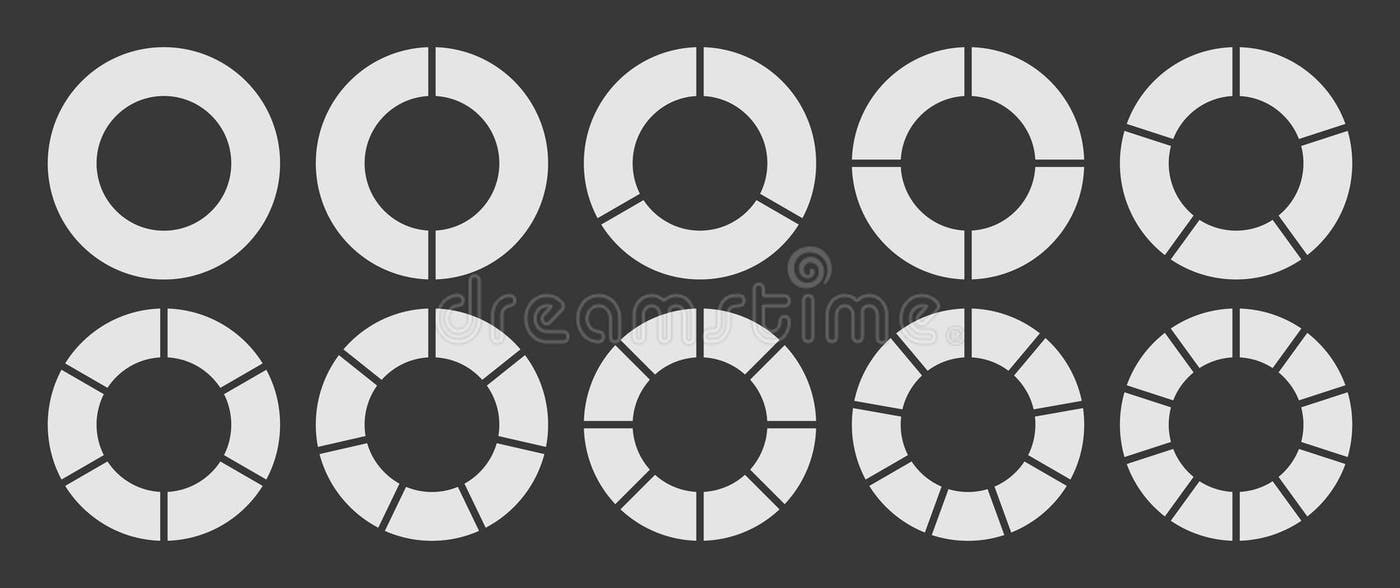 Circle Divided Pieces Stock Illustrations – 165 Circle Divided Pieces ...