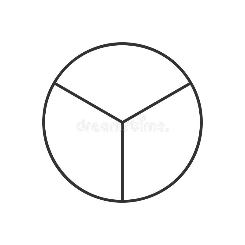 Circle Divided in 12 Segments Isolated on White Background. Pie or ...