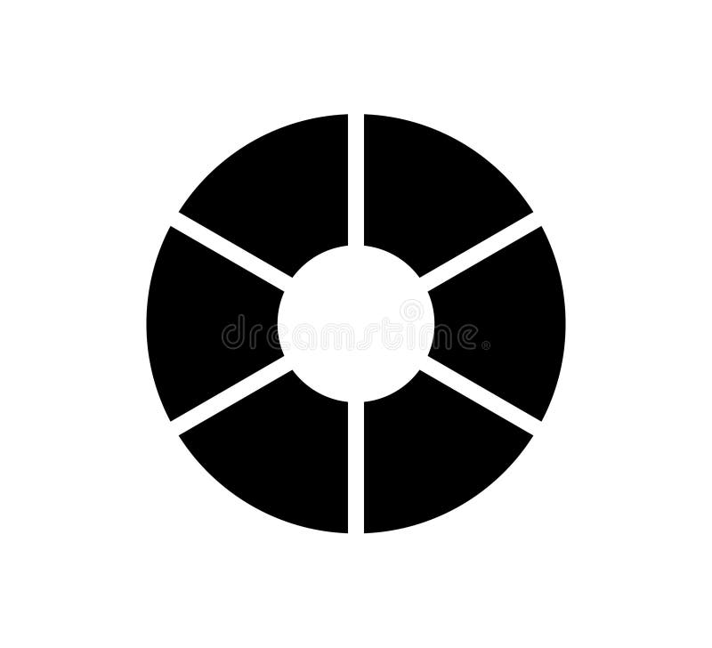 Circle Division Infographic Icon. Pie Chart Divided Six Equal Parts ... Circle Division Infographic Icon. Pie Chart Divided Six Equal Parts ...
