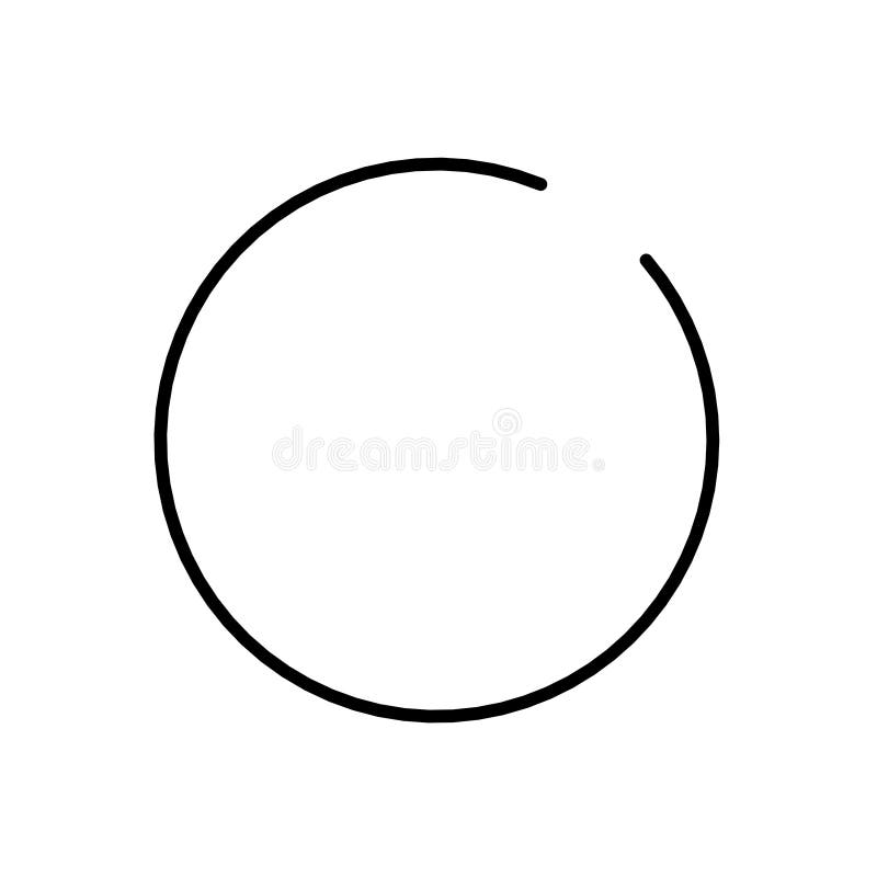 The Circle that Don T Have an End Stock Illustration - Illustration of ...