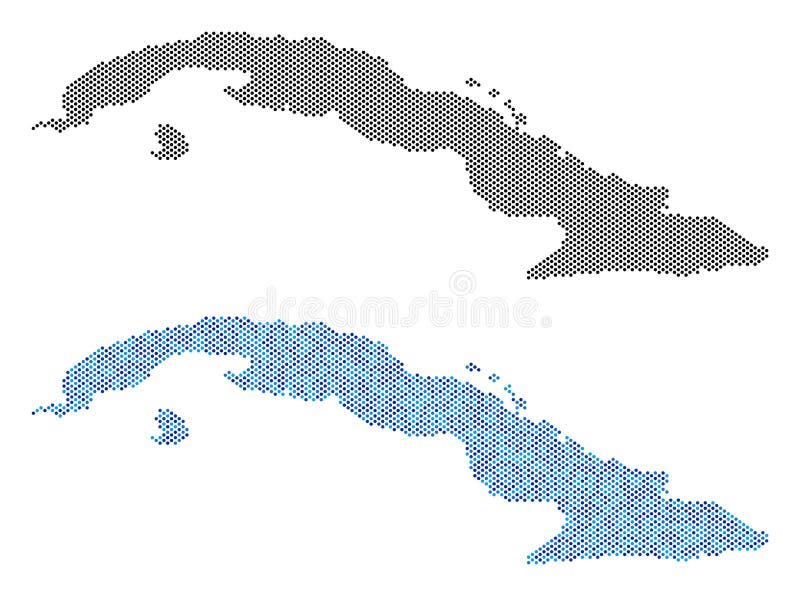 Pixel Cuba Map Abstractions Stock Vector - Illustration of spheric ...