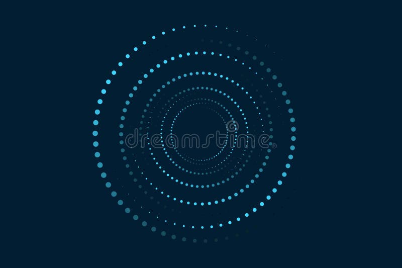 Circle Dot Halftone Round Dotted Frames. Design Element for Frame, Logo ...