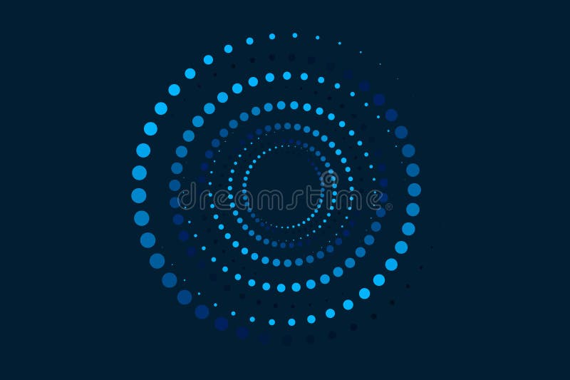 Circle Dot Halftone Round Dotted Frames. Design Element for Frame, Logo ...