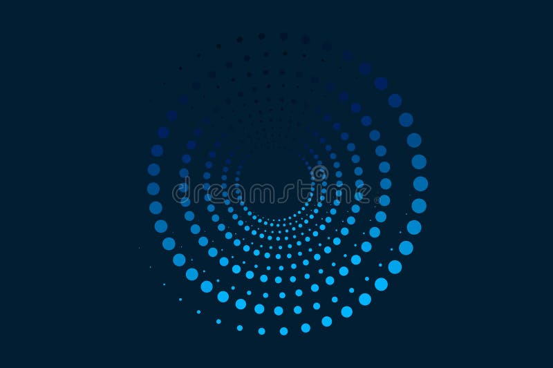 Circle Dot Halftone Round Dotted Frames. Design Element for Frame, Logo ...