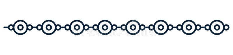 Circle and Dot Pattern Border Design. Vector Illustration Decorative ...