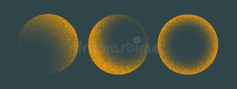 Circle Dot Vector Pattern Background Digital Explosion. Dot Spray ...